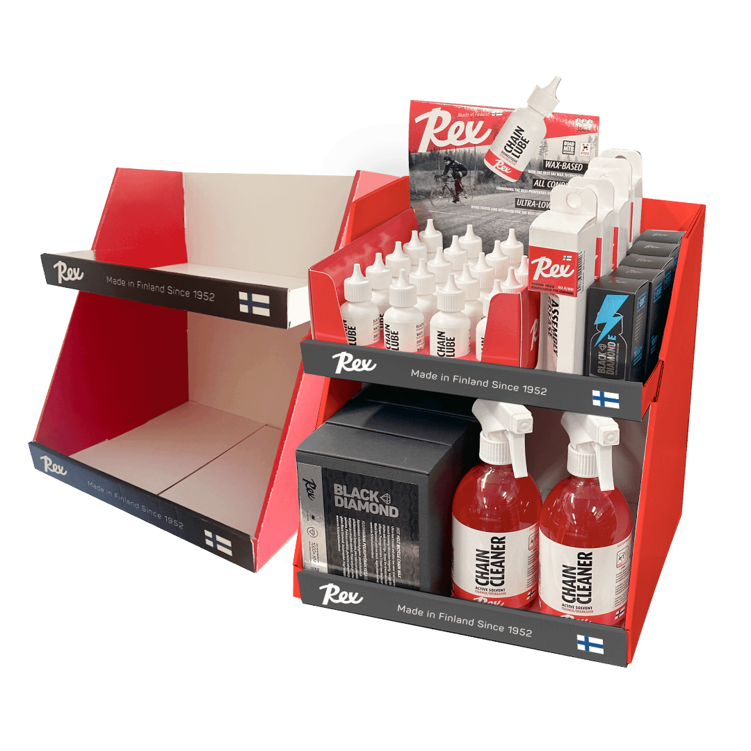 Rex Table-Top Display for Bike Products - Rex